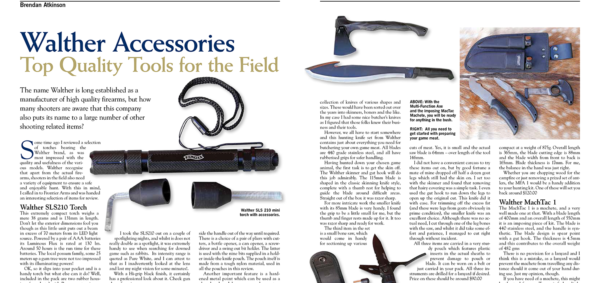Walther Tools review in Guns Australia magazine • Walther Pro Australia